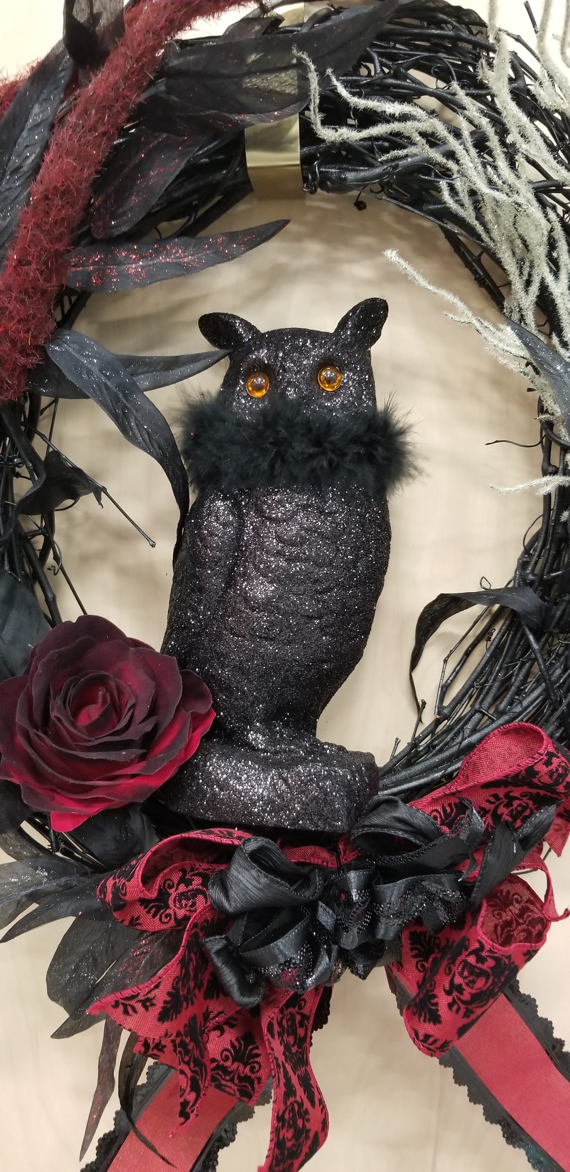 Gothic Owl Wreath ⋆ Behold Jewelry & Designs - West Hartford, CT