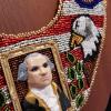 George Washington Bead Embroidered Bib Necklace ⋆ Behold Jewelry ...