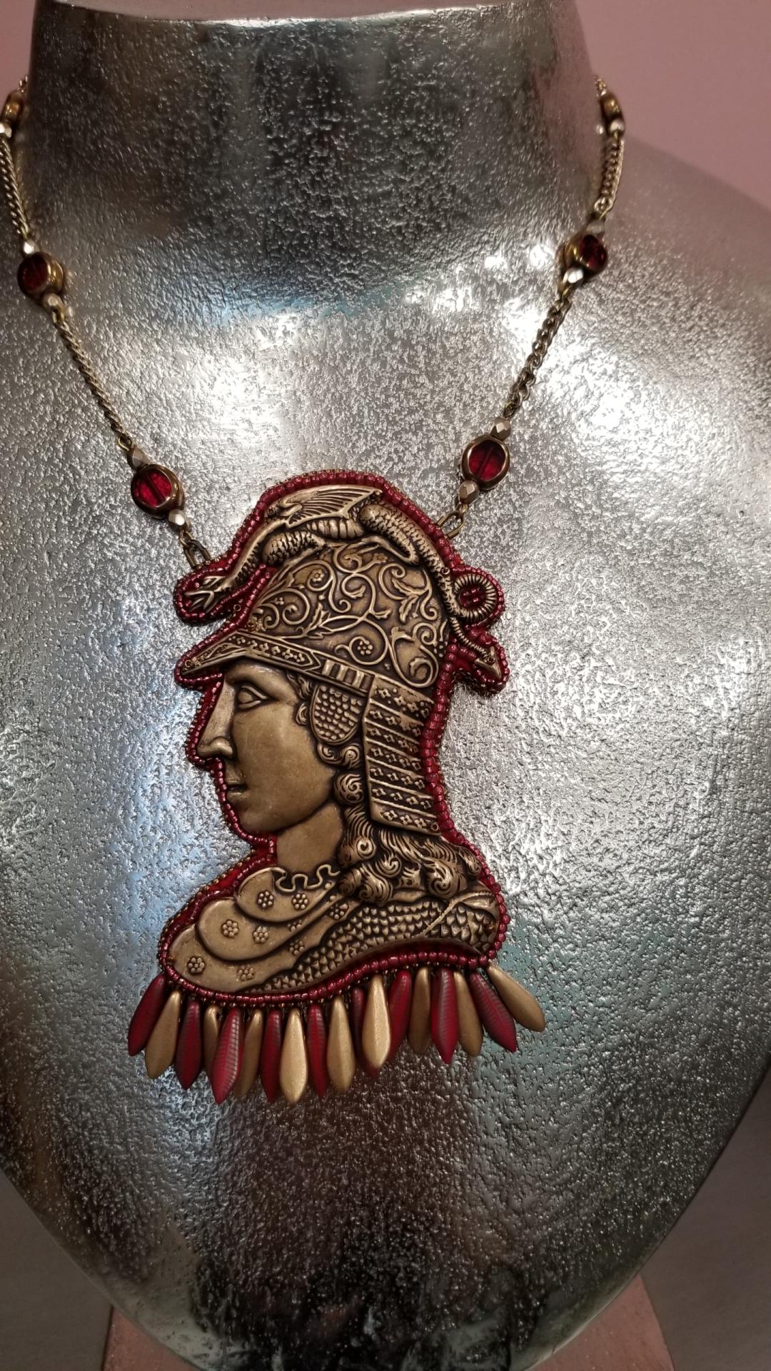 Medieval Knight Bead Embroidered Necklace ⋆ Behold Jewelry & Designs ...