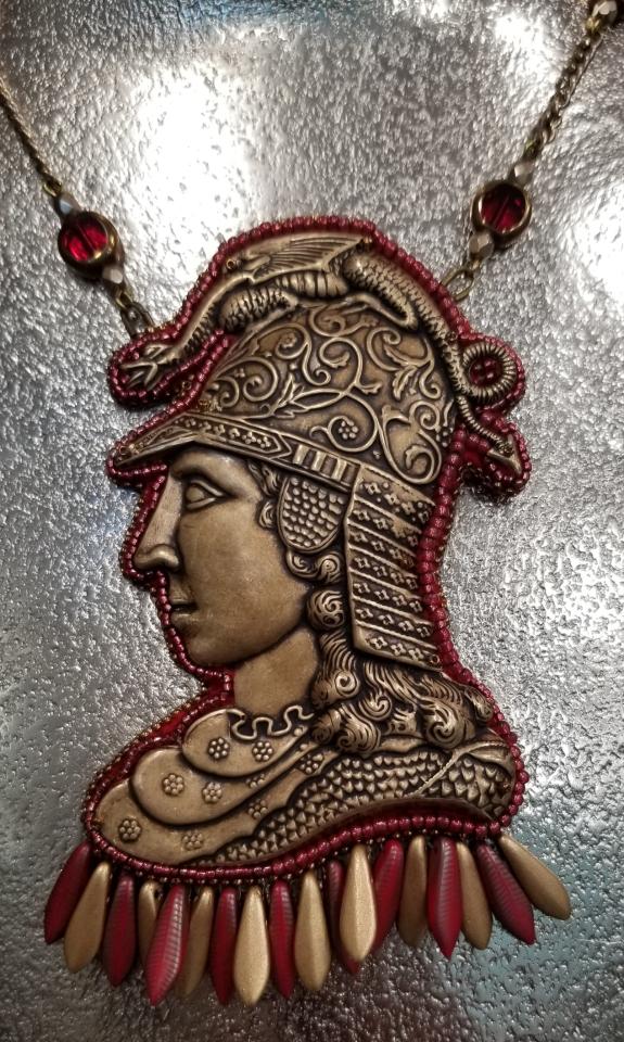 Medieval Knight Bead Embroidered Necklace ⋆ Behold Jewelry & Designs ...