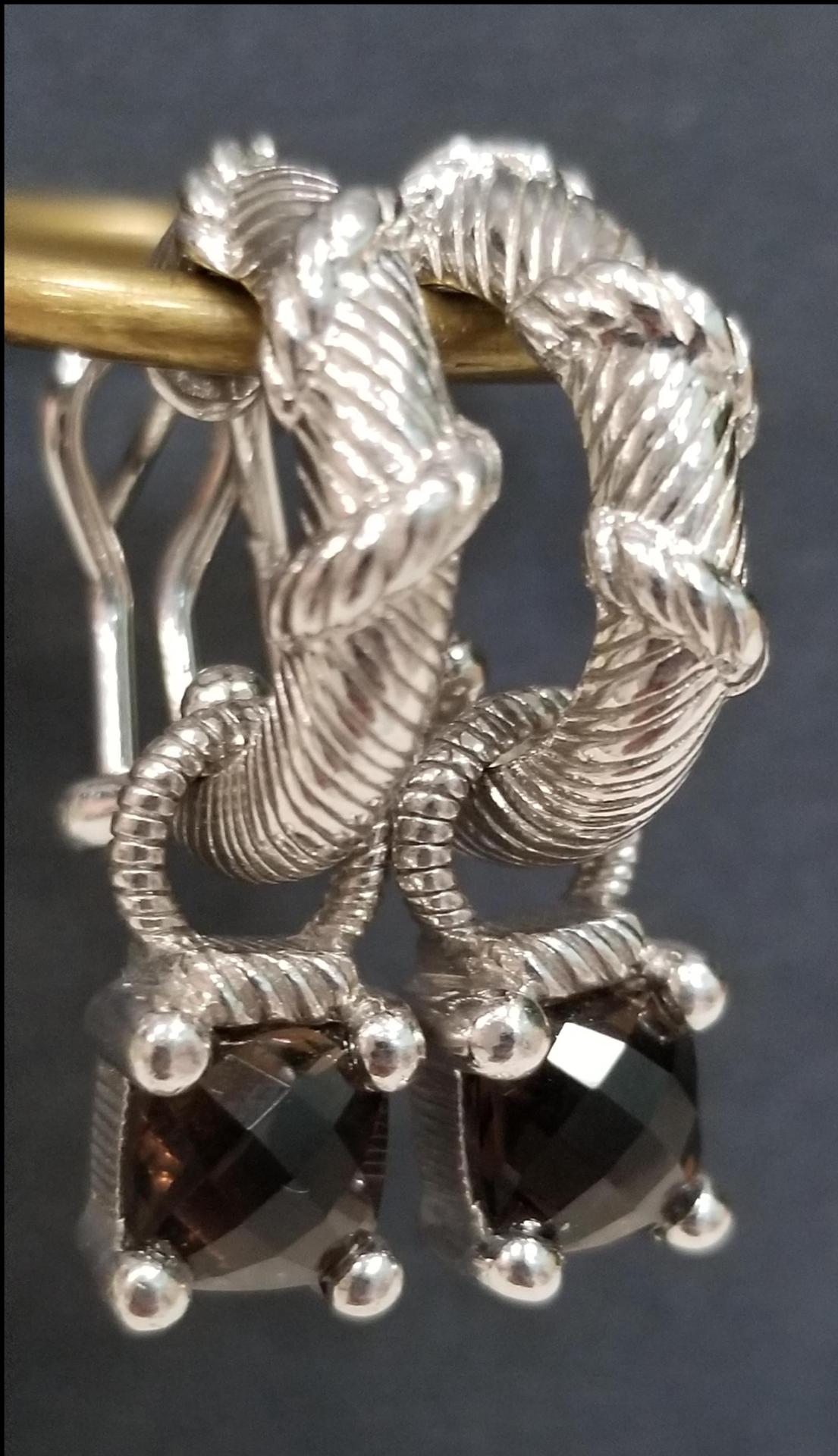 Judith Ripka Silver Hoop and Charms Earrings ⋆ Behold Jewelry & Designs ...