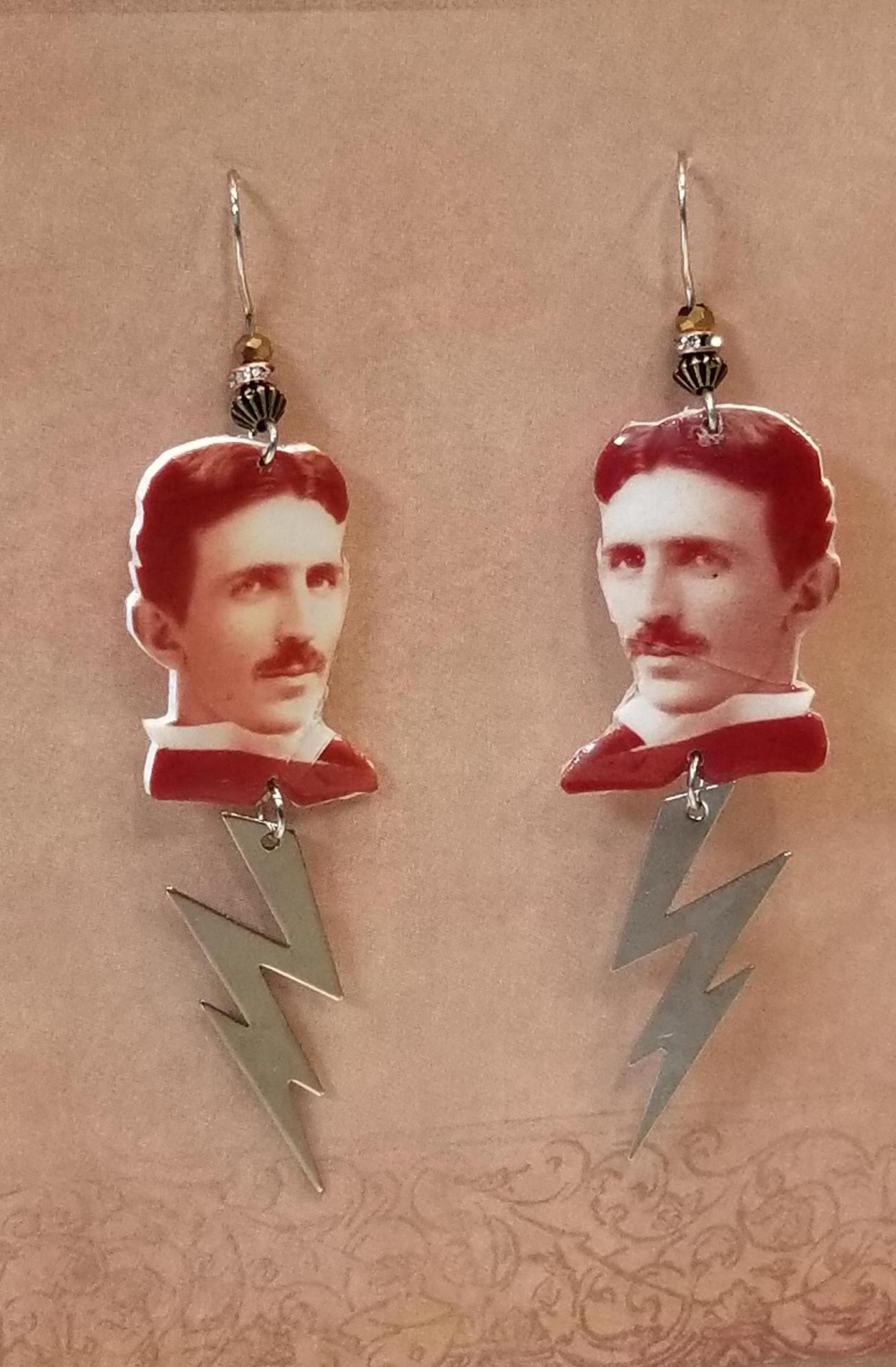 Nikola Tesla Earrings ⋆ Behold Jewelry & Designs - West Hartford, CT