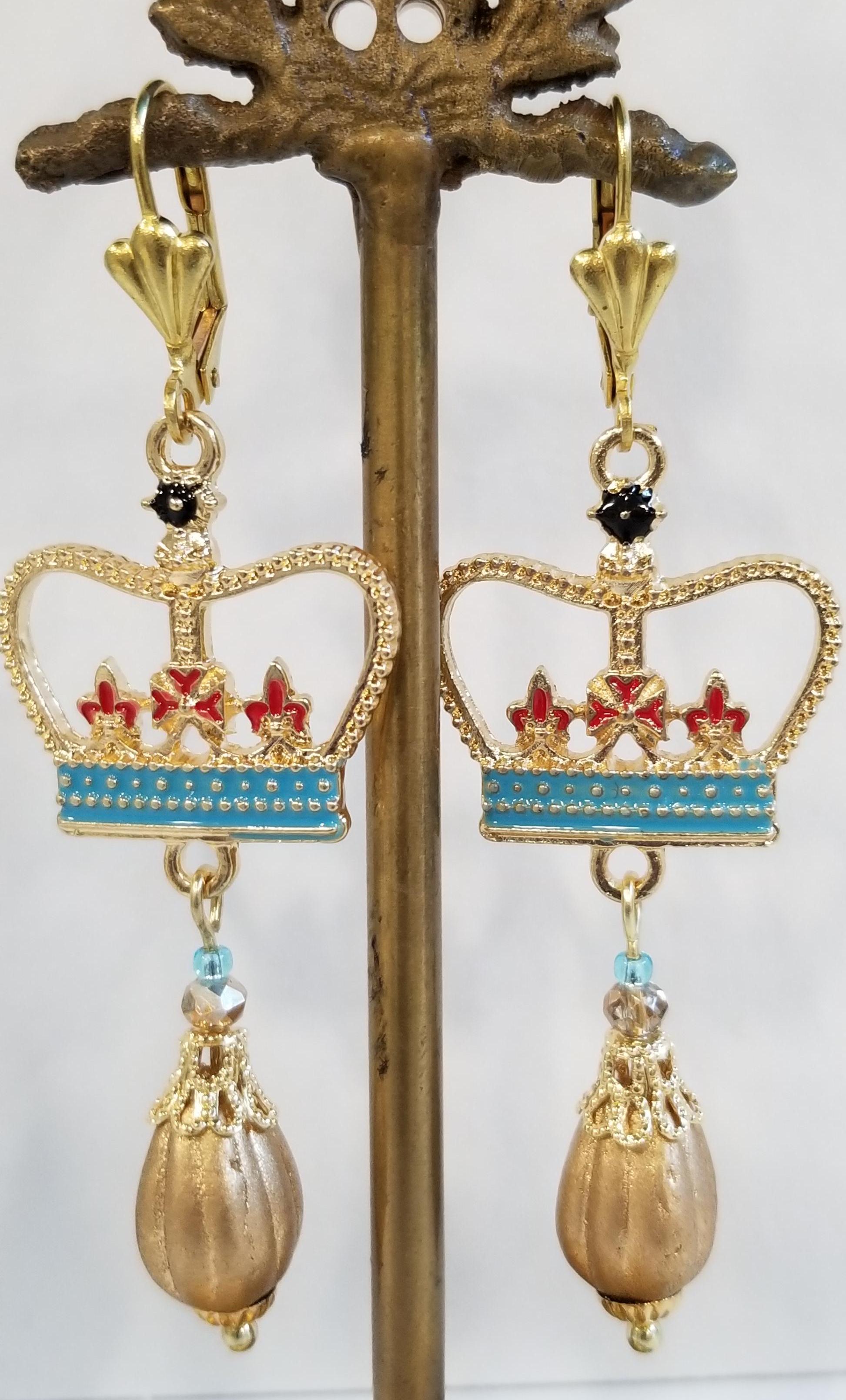 Royal Crown Earrings ⋆ Behold Jewelry & Designs - West Hartford, CT