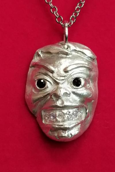 Angry Bearded Man Silver Pendant ⋆ Behold Jewelry & Designs - West ...