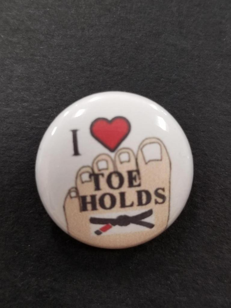 I LOVE TOE HOLDS PIN ⋆ Behold Jewelry & Designs - West Hartford, CT