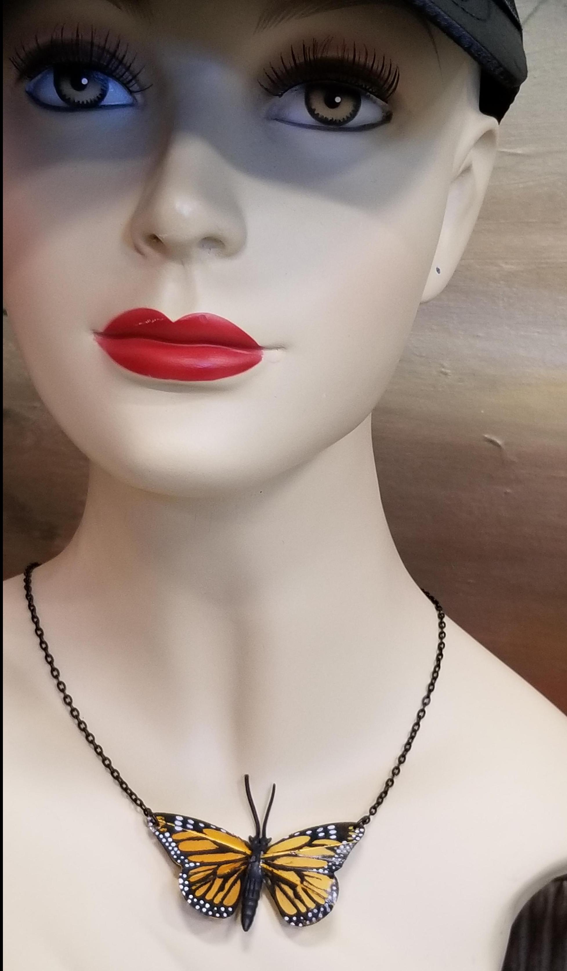 Monarch Butterfly Feather Necklace ⋆ Behold Jewelry & Designs - West ...