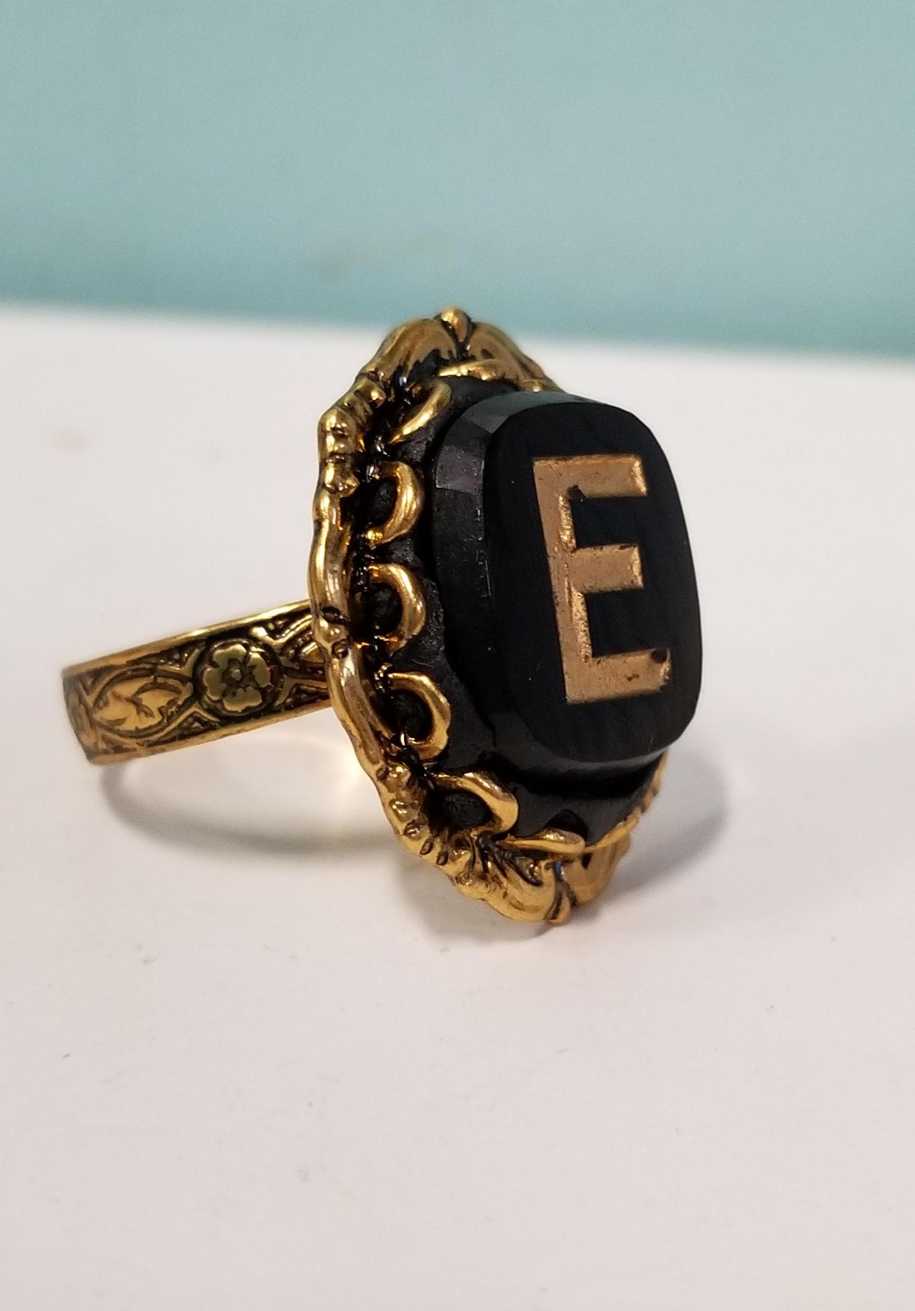 Vintage Initial "E" Ring ⋆ Behold Jewelry & Designs - West Hartford, CT
