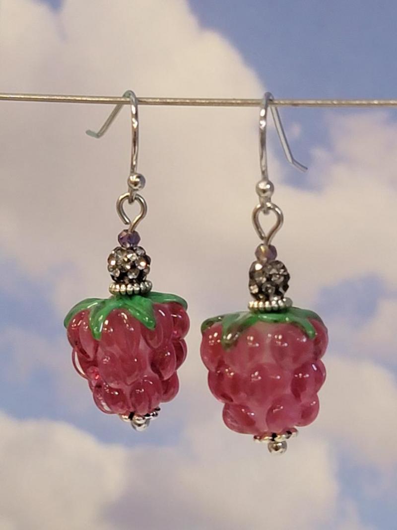 Red Raspberry Lampworks Earrings ⋆ Behold Jewelry & Designs - West ...